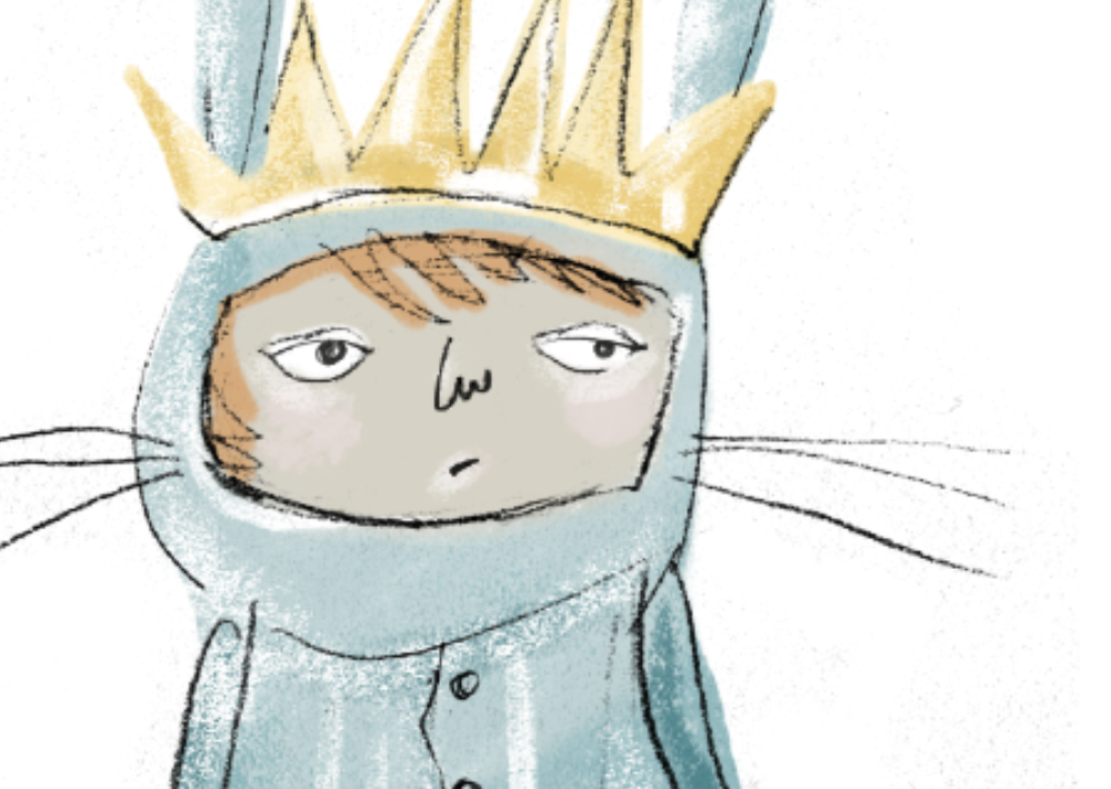 Rabbit boy character - Jan Dolby